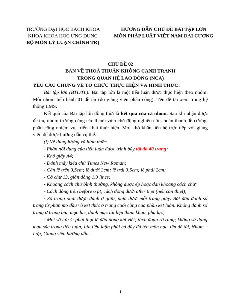 BTL pldc-phần mở đầu và 1.1 | PDF