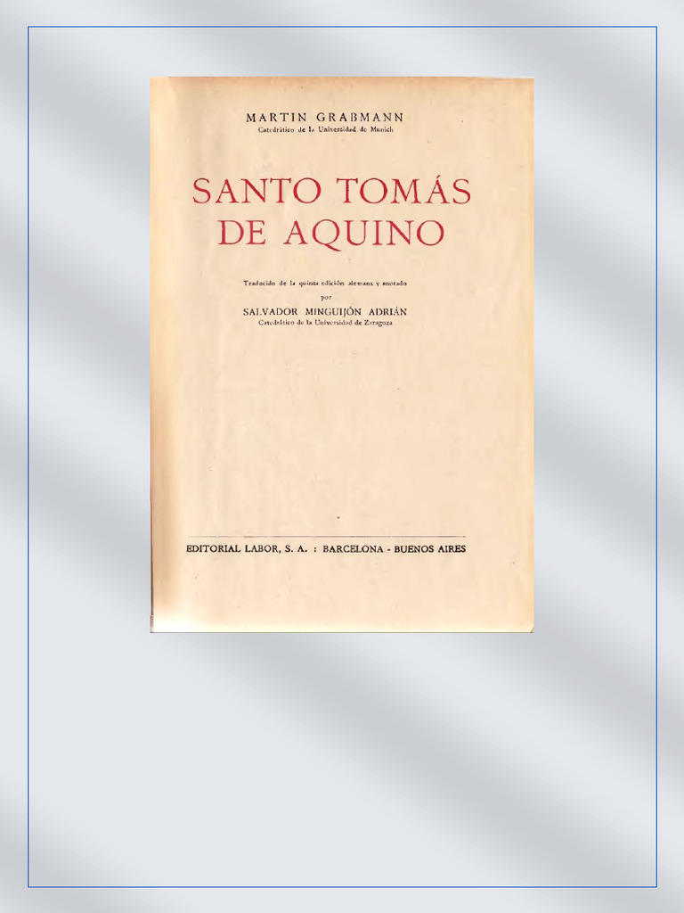 Santo Tomás de Aquino | PDF
