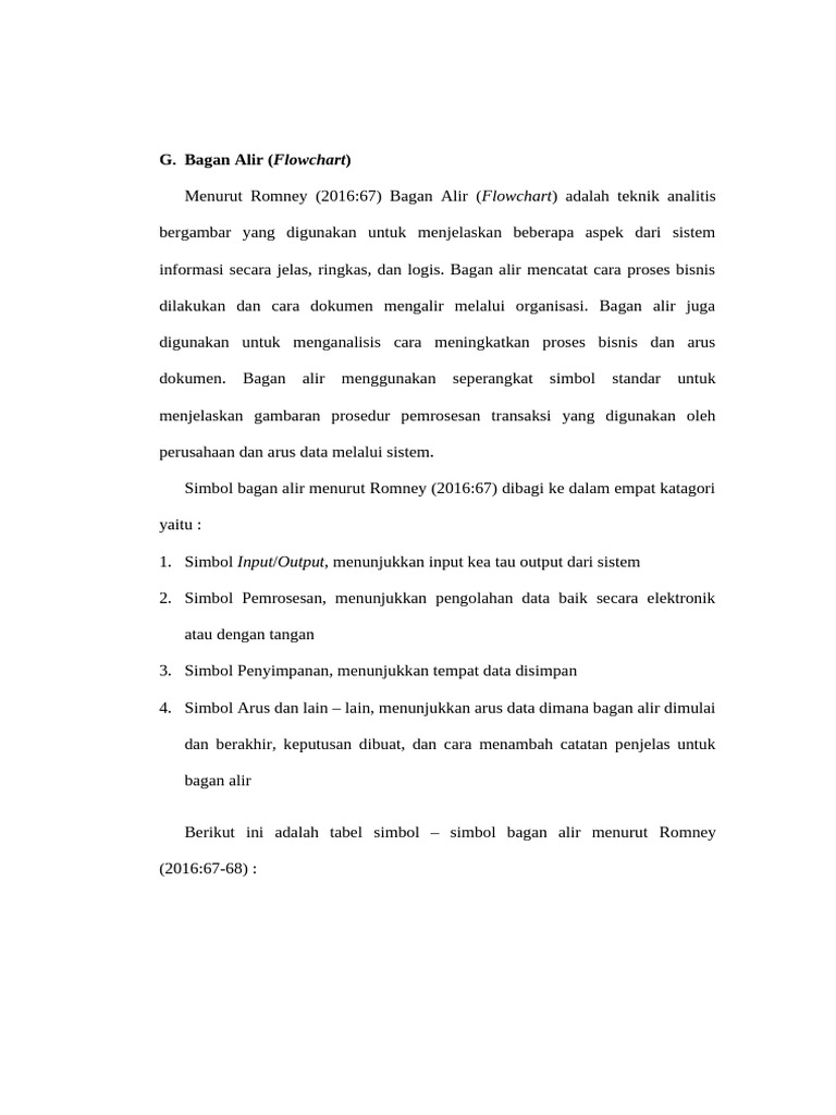Simbol dan Fungsi Bagan Alir | PDF