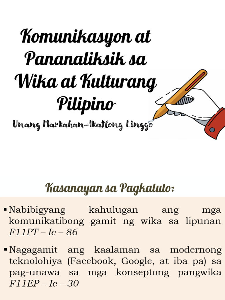 Q1 - W3 - Barayti NG Wika | PDF