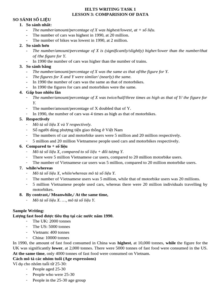 Ielts Writing Task 1 Bu I 2 | PDF