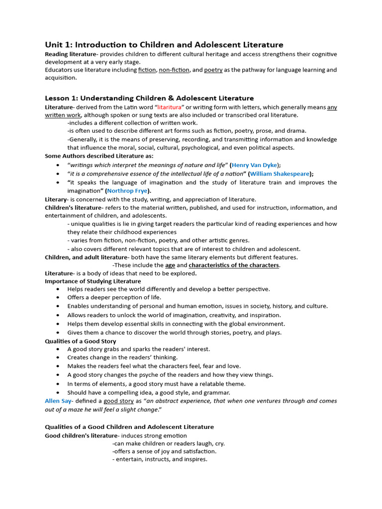 Cal Reviewer | PDF | Narration | Picture Book