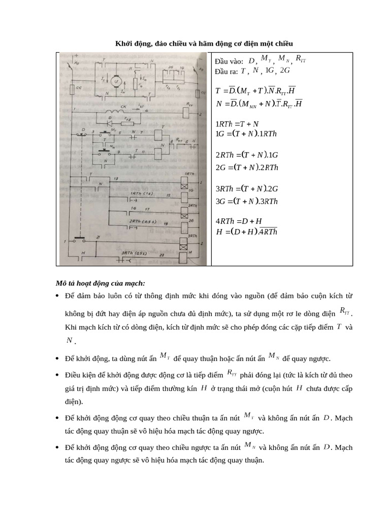 2 Đieu Khien Logic May Đien Mot Chieu .6m | PDF