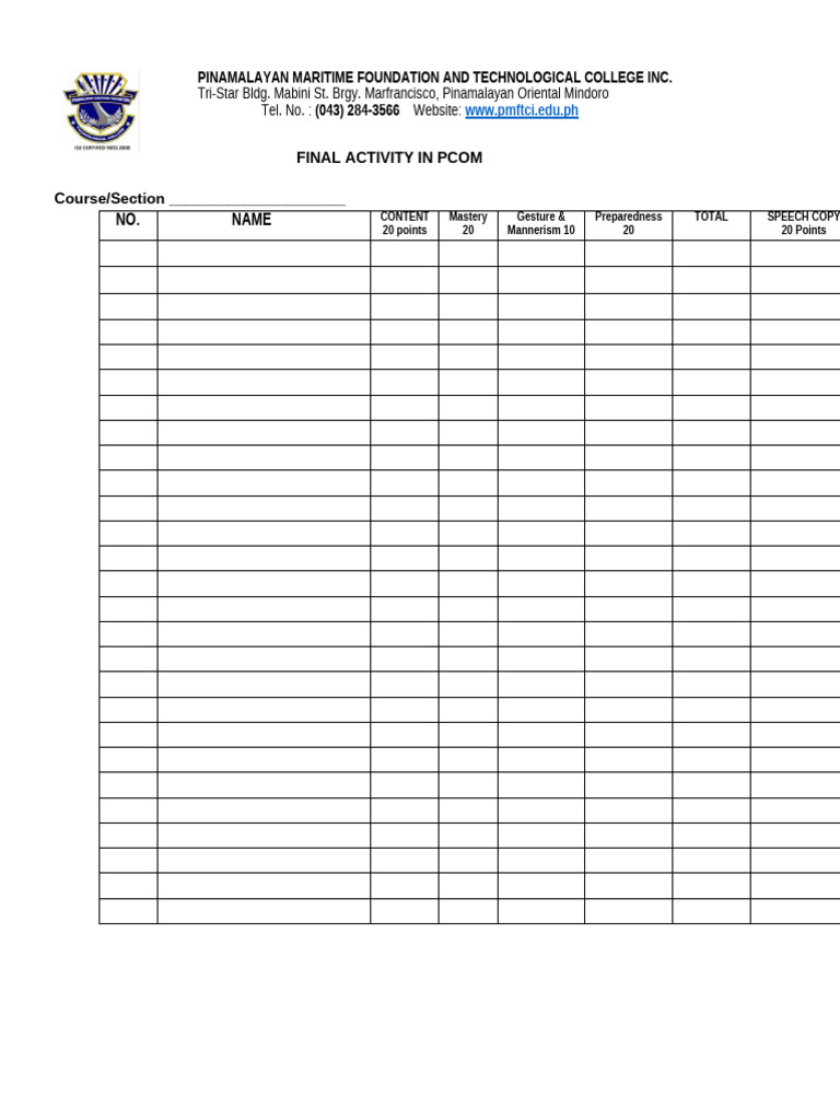 Final Pcom Activity | PDF