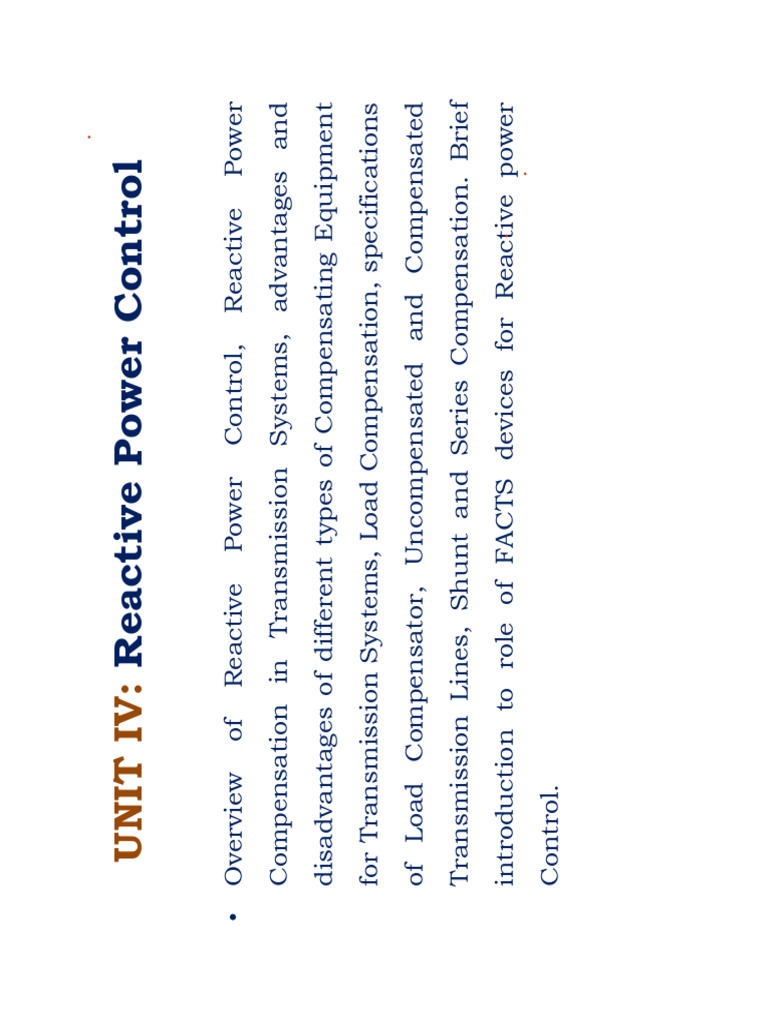 Psoc Unit IV | PDF | Ac Power | Electric Power