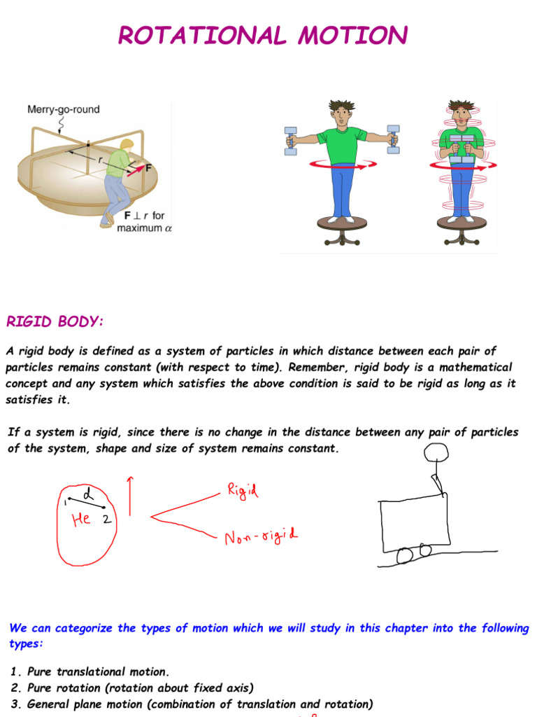 Rotational Motion - Torque and Statics | PDF | Rotation | Rotation Around A Fixed Axis