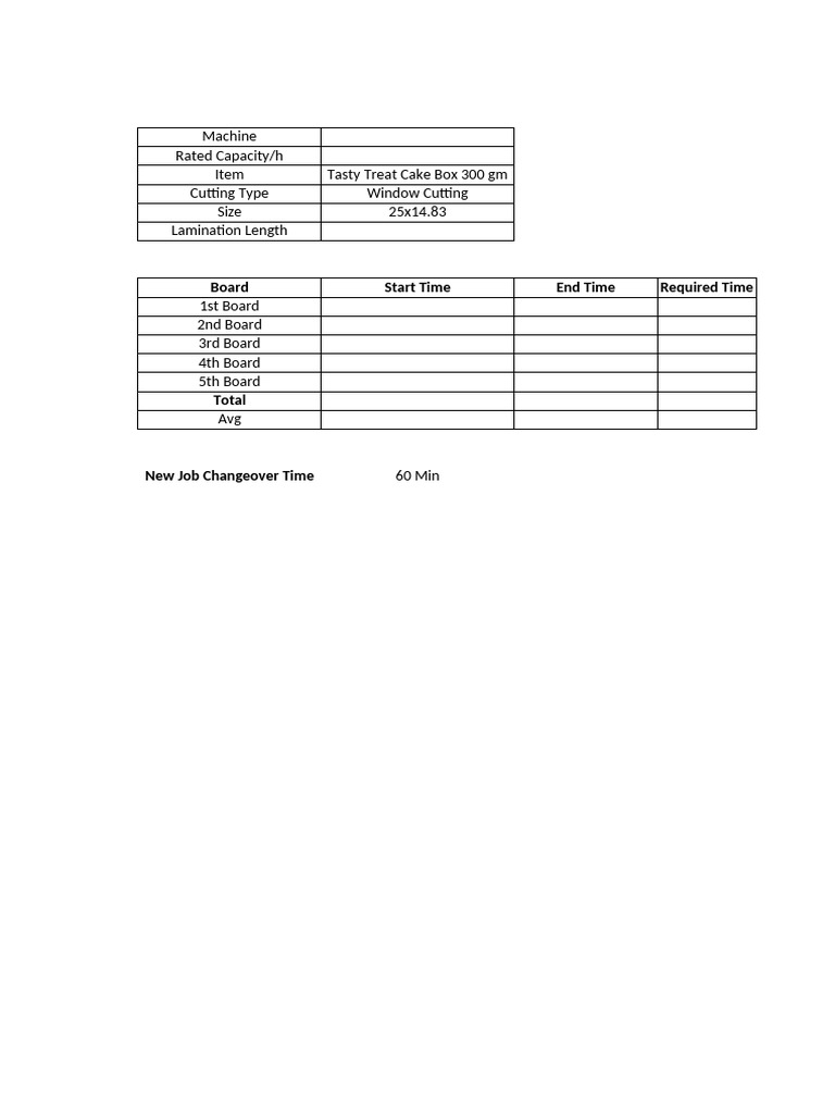 Machine Utilization Report | PDF