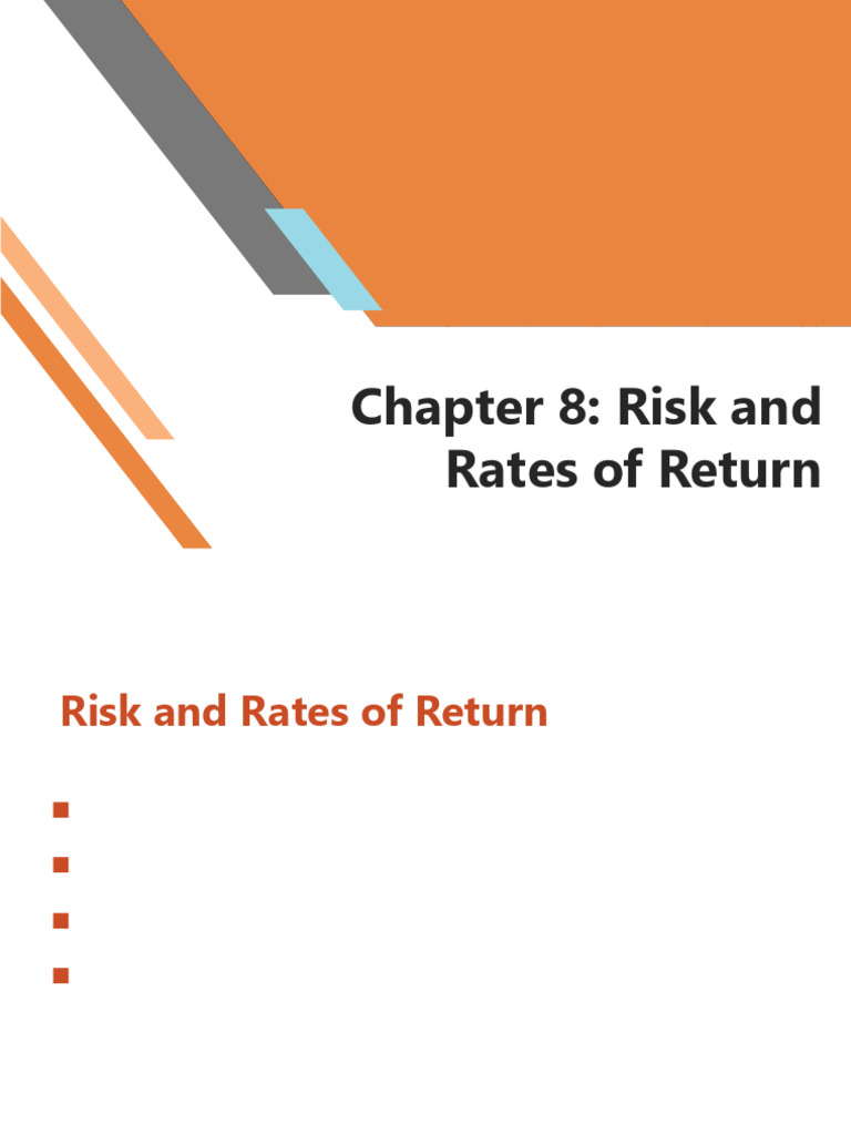 Understanding Risk and Return in Finance | PDF | Capital Asset Pricing ...