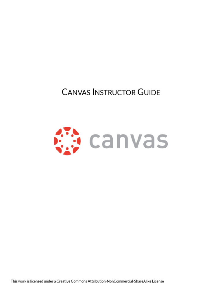 Canvas Instructor Guide | PDF | Computer File | Software