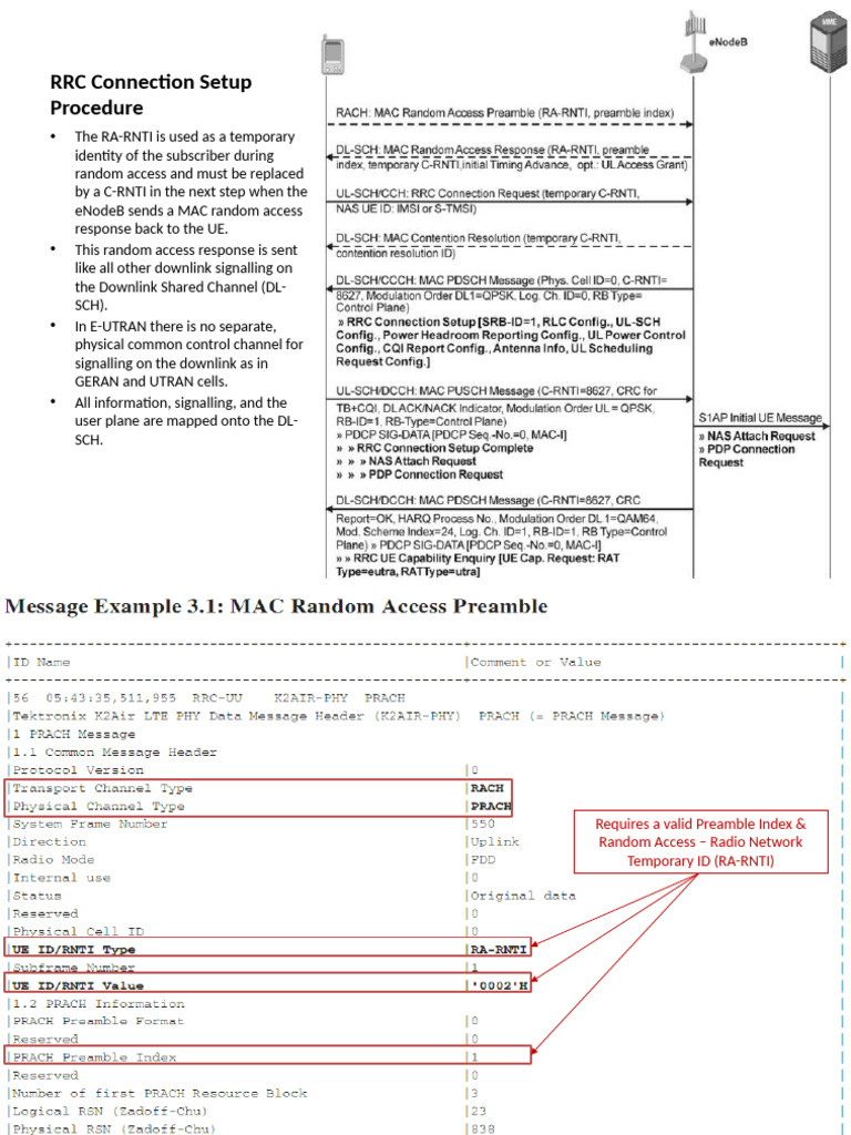 Rrc Connection Setup Message Flows Pdf Transmission Control Protocol Telecommunications