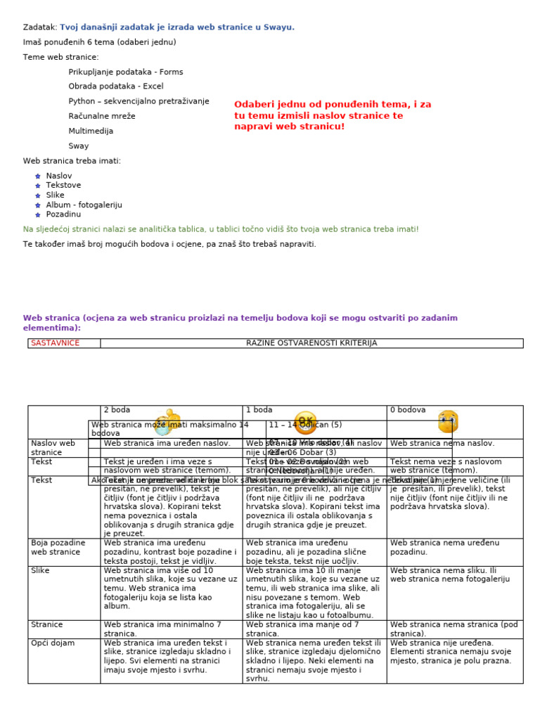 Web Stranica Analiticka Tablica | PDF