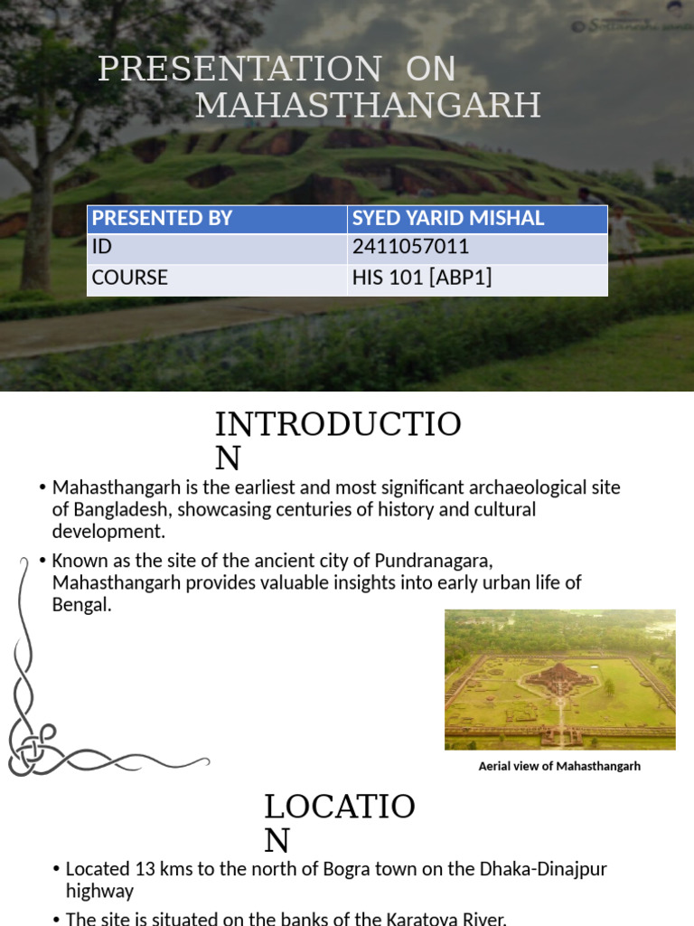 Mahasthangarh Presentation | PDF | Archaeology