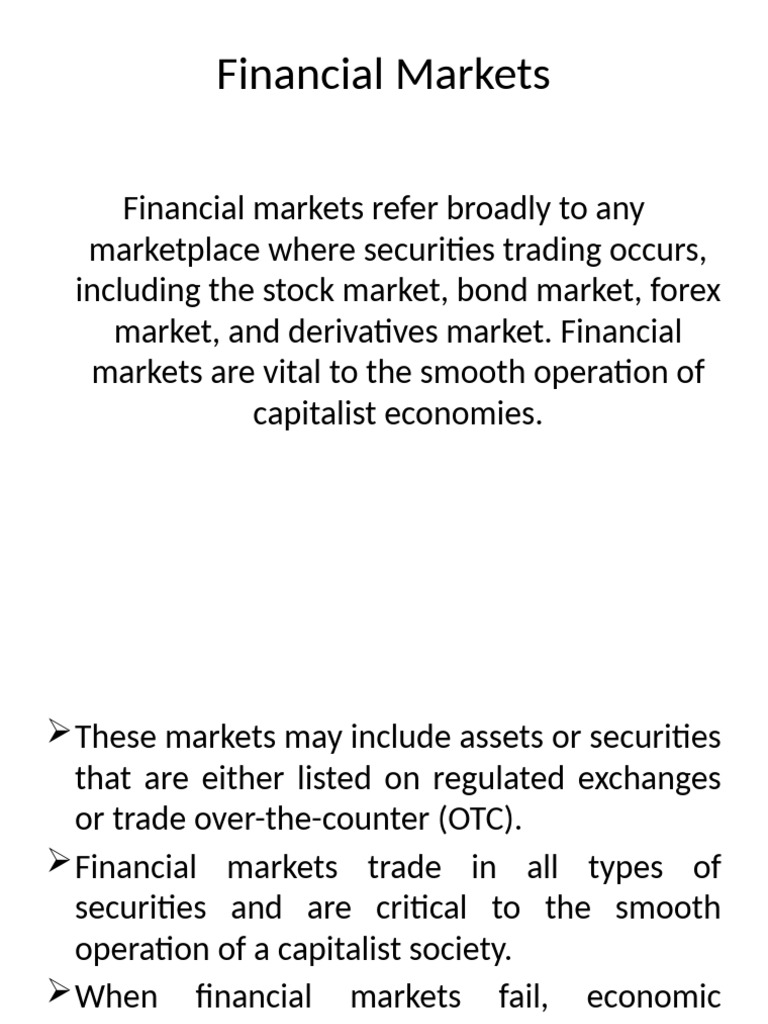 Financial Markets | PDF | Financial Markets | Foreign Exchange Market