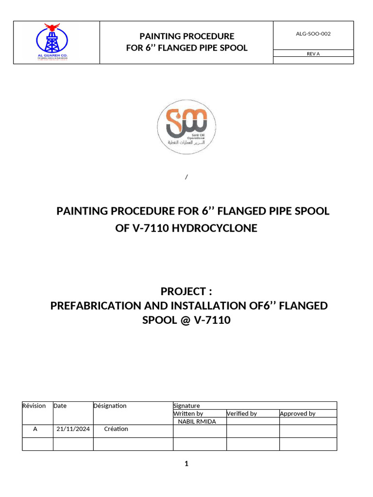 Painting Specification Alguareh - Harouge | PDF | Paint | Pipe (Fluid ...