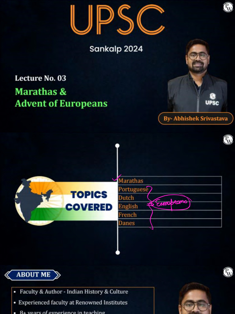 Modern History 03 - Class Notes - (Sankalp (UPSC 2024) ) | PDF