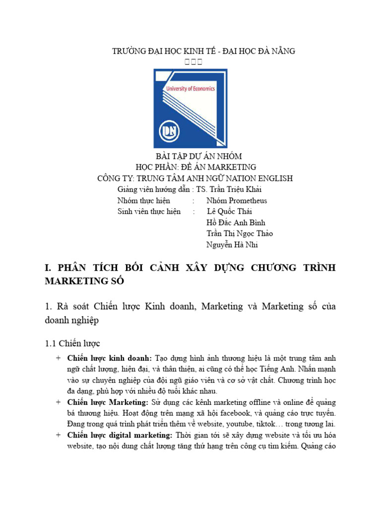 SP1 - Nhóm Prometheus | PDF