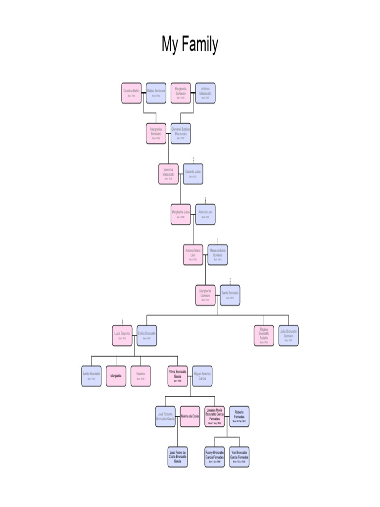 Family Tree of the Bronzatto Lineage | PDF
