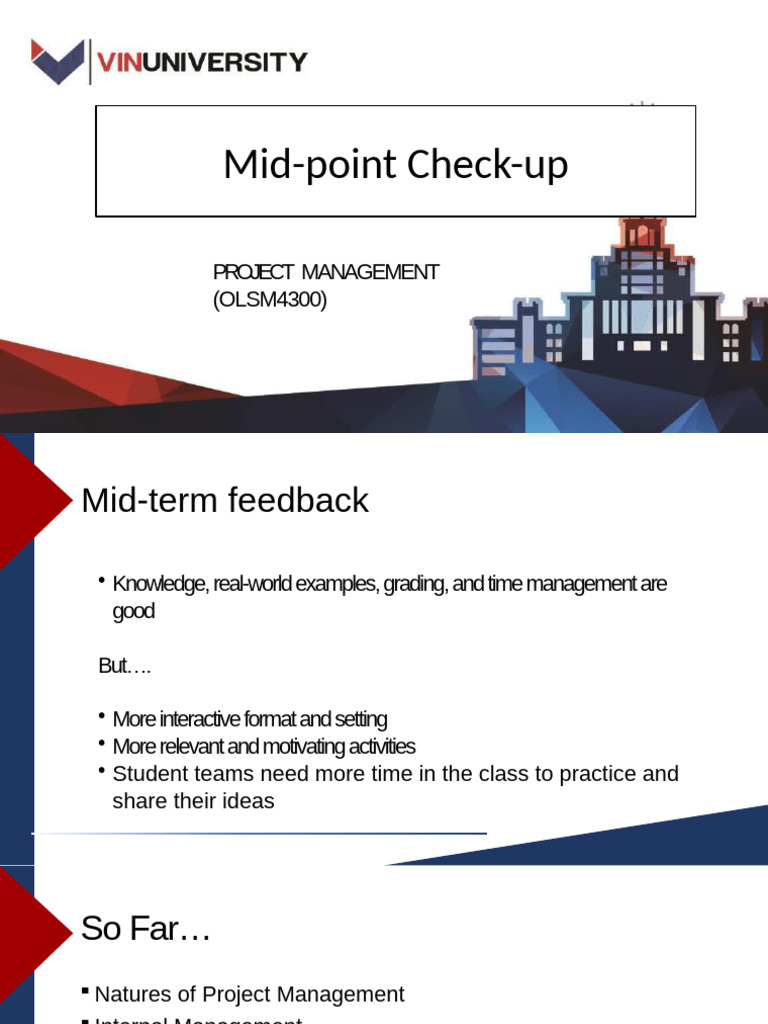 Project Management - Midpoint Check | PDF | Project Management | Evaluation