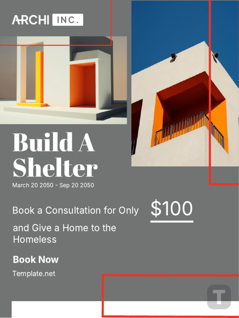Architecture Fundraiser Flyer Template | PDF