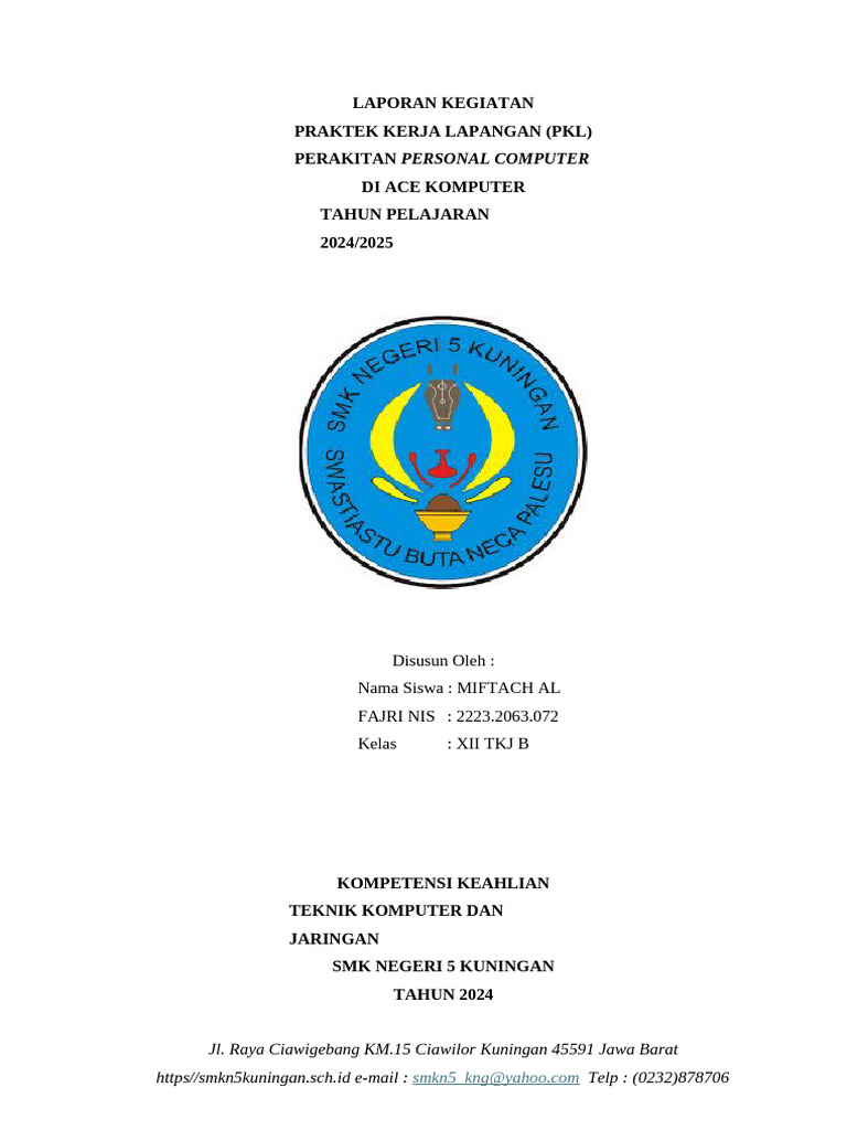 Laporan Pkl. Miftah | PDF