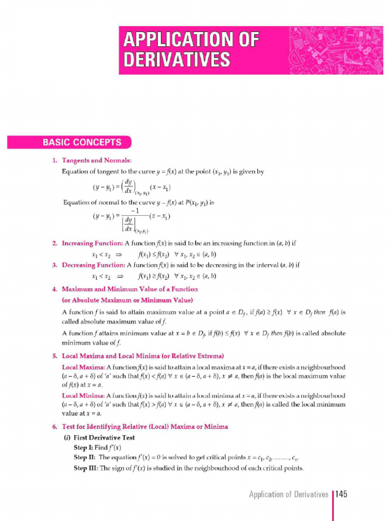 Application of Deri | PDF