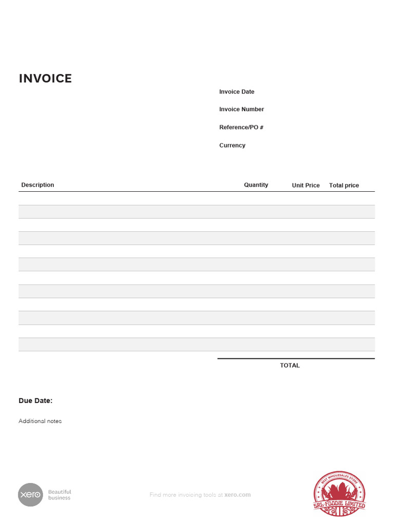 Invoice Template Zubair - PDF - DocHub | PDF | Business Documents ...