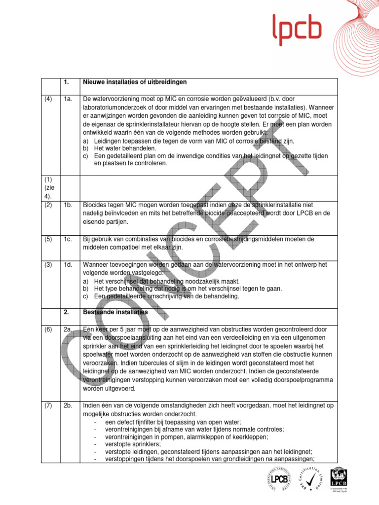 MIC en NFPA 13 en 251 | PDF