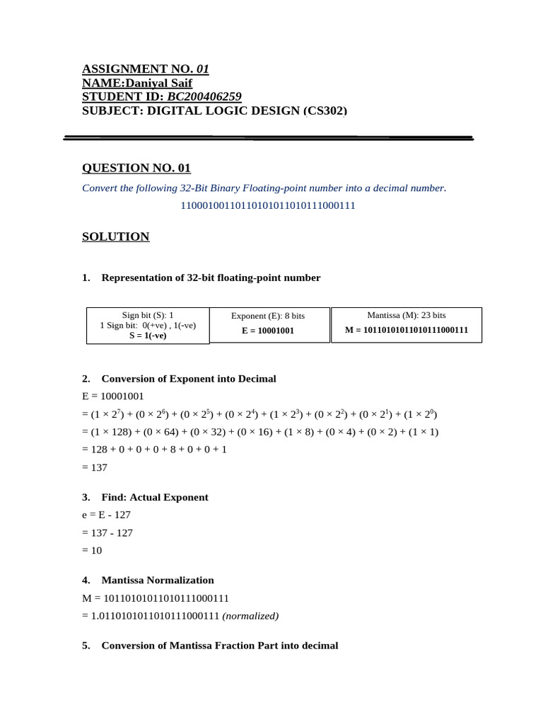 CS302 Assignment 1 Solution | PDF