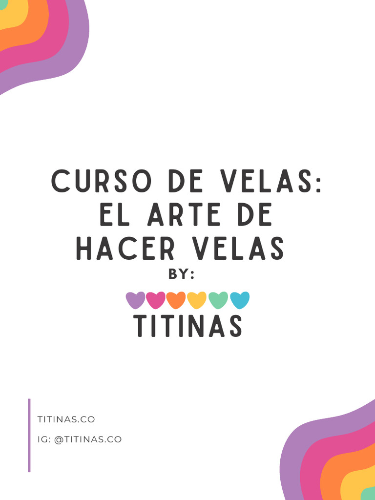 Curso Velas El Arte de Hacer Velas by Titinas - Co | PDF | Marca