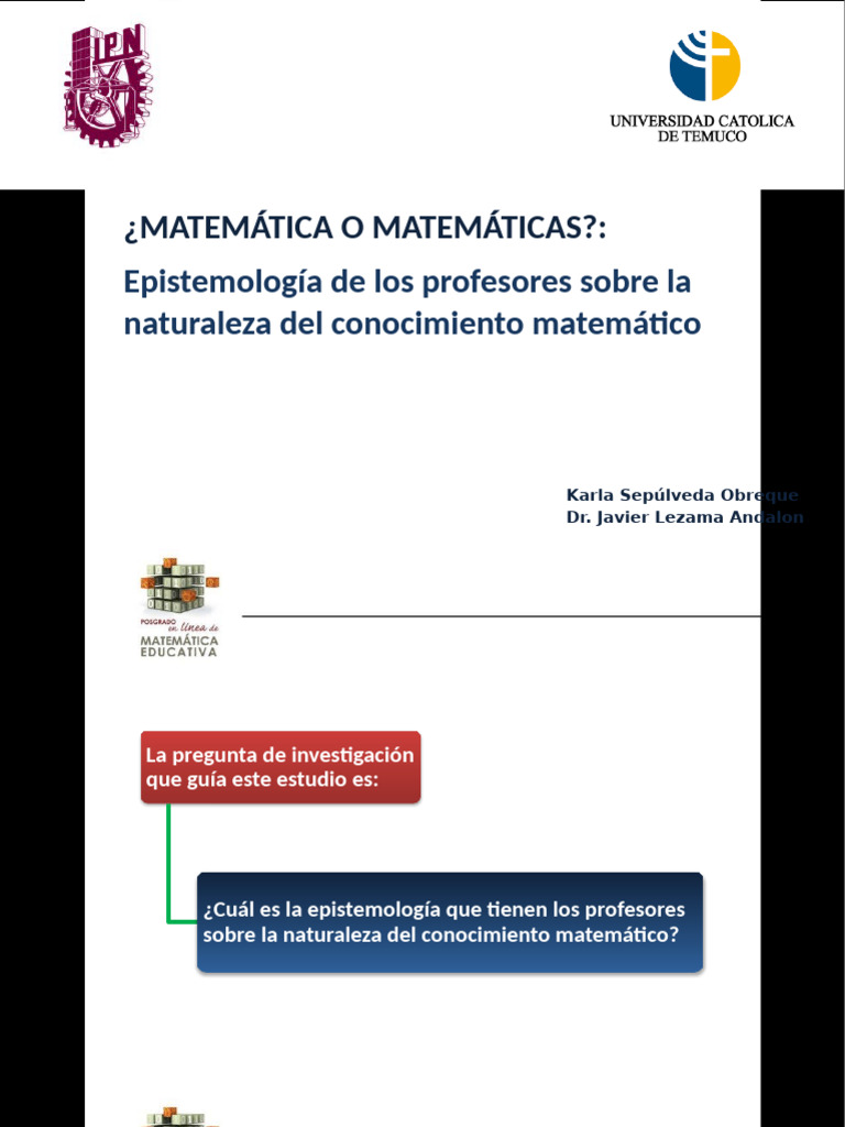 Matemática o Matematicas | PDF | Conocimiento | Epistemología