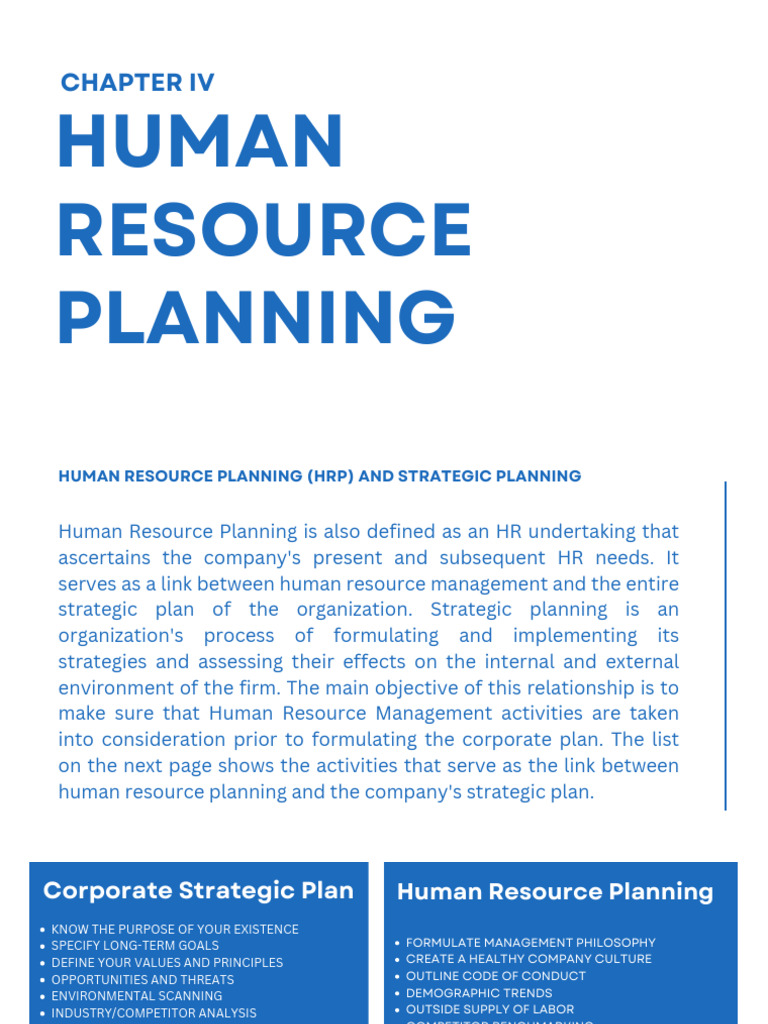 Human Resource Planning | PDF | Human Resources | Human Resource Management