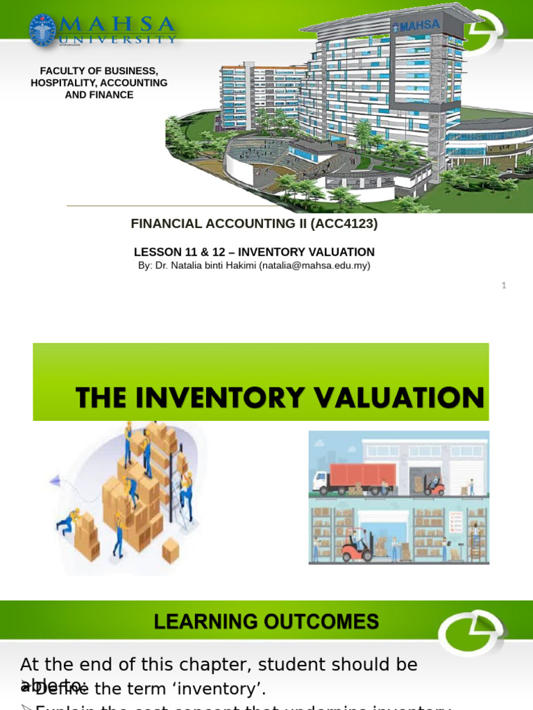 Lesson 11 12 - Inventory Valuation | PDF | Cost Of Goods Sold | Inventory