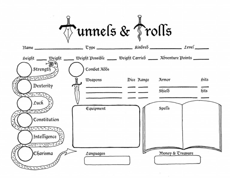 T&T Character-Sheet | PDF