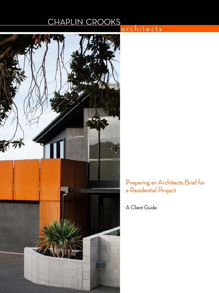Preparing An Architects Brief | PDF | Geotechnical Engineering | Architect