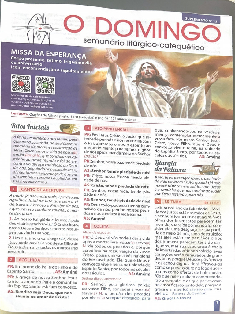Semanário Litúrgico-Catequético | PDF