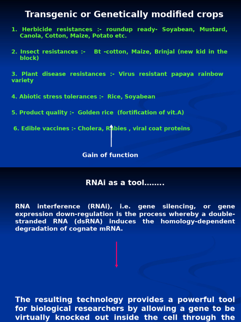 Rnai Appications | PDF | Rna Interference | Gene Silencing