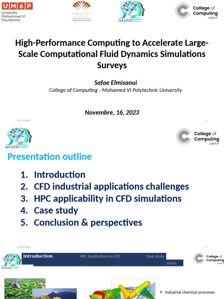 AI2SD23 Elmisaoui | PDF | Computational Fluid Dynamics | Supercomputer