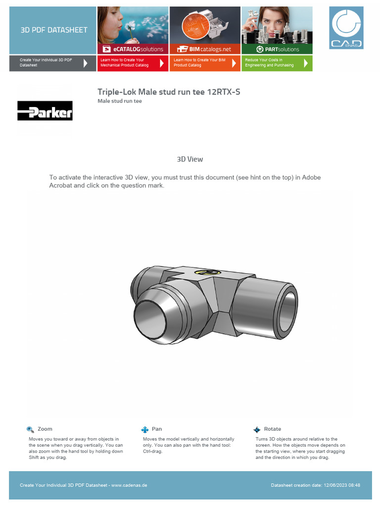 Create Custom 3D PDF Datasheets | PDF