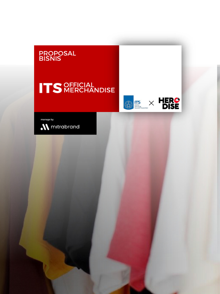 Rencana Bisnis Merchandise Resmi ITS | PDF