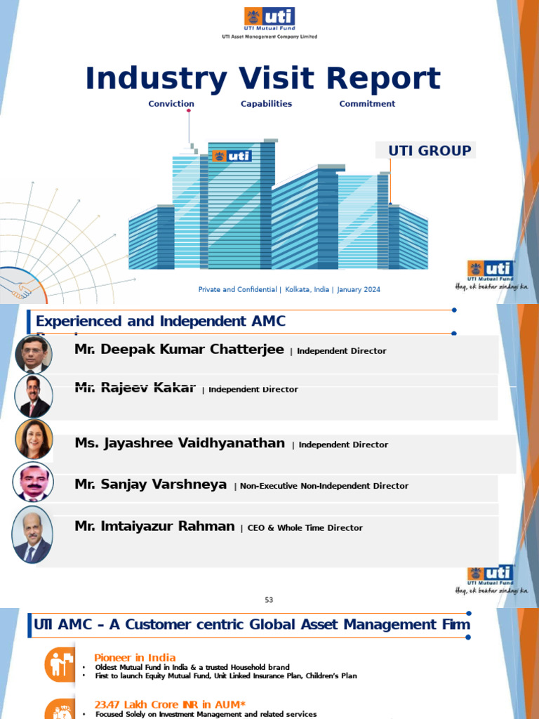 Industry Visit Report by Mehul Singh (FM) | PDF | Investment Management | Investing