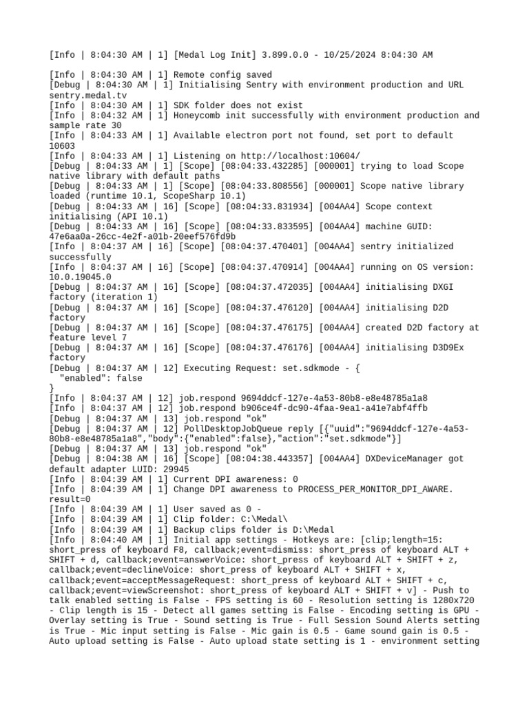 Medal Log 20241025 | PDF | Codec | Data Compression