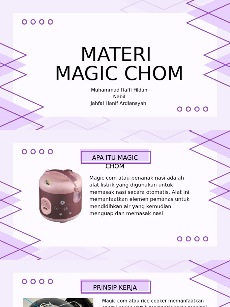 Panduan Lengkap Magic Com dan Perawatannya | PDF