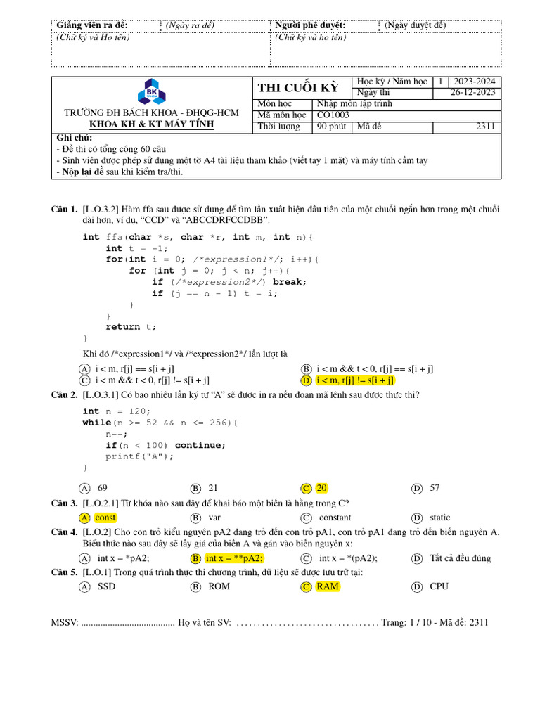 PDFsam - NMLT 231 CQ Final | PDF