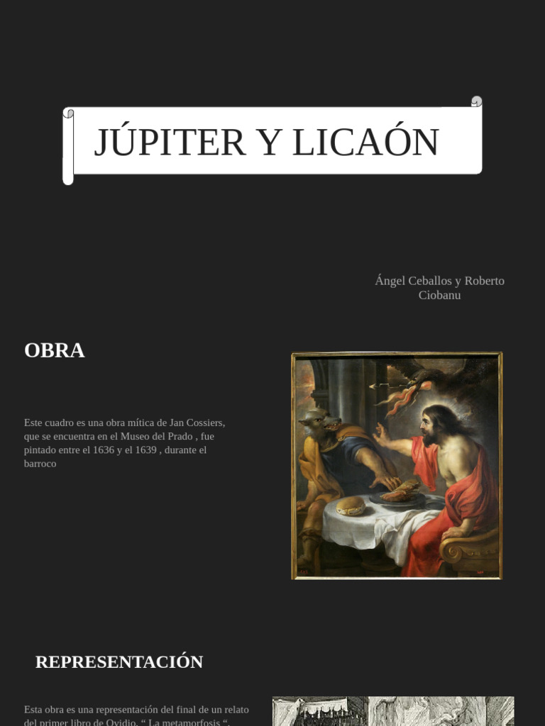 Júpiter Y Licaón (Ángel Ceballos y Roberto Ciobanu) | PDF
