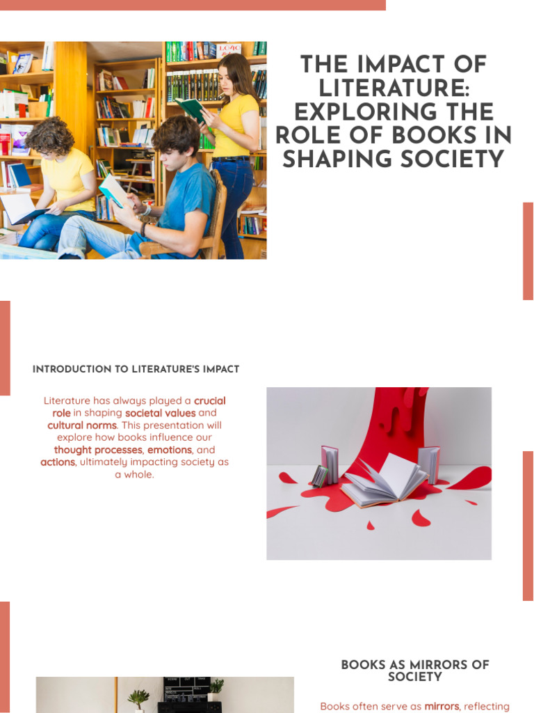 Slidesgo The Impact of Literature Exploring The Role of Books in ...