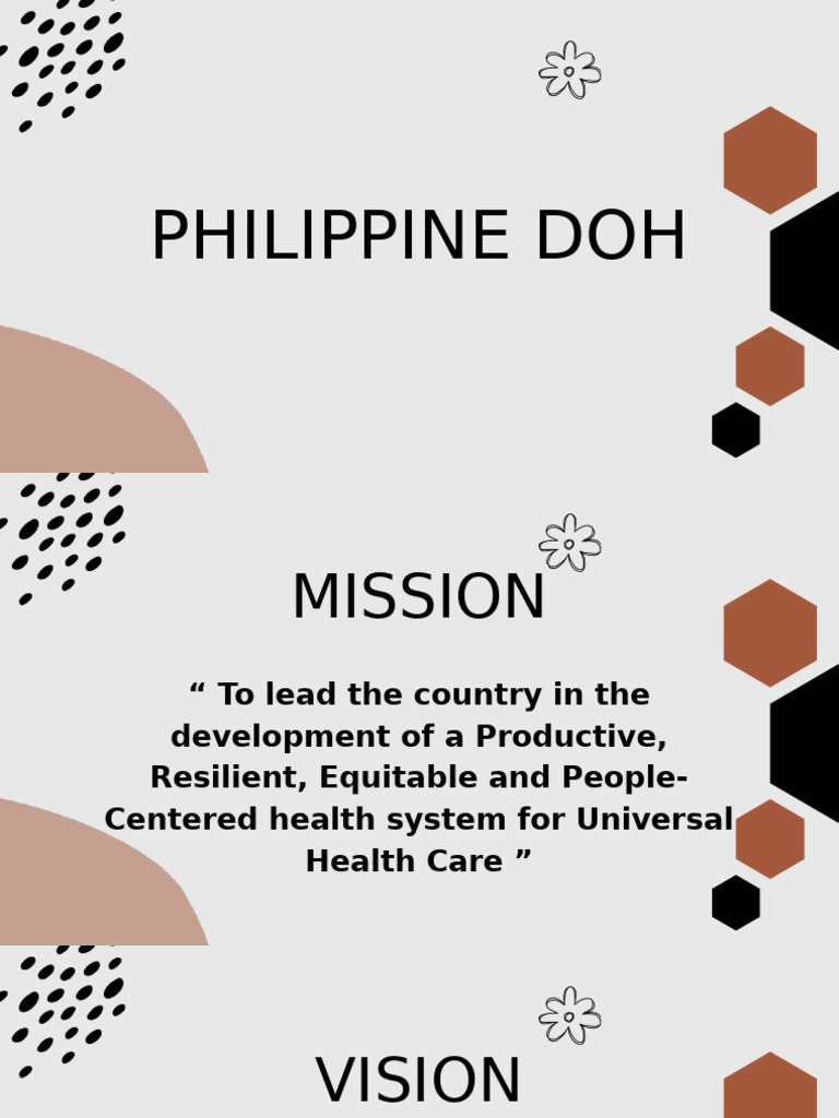 Philippine DOH - Group 2 | PDF | Hospital | Medicine