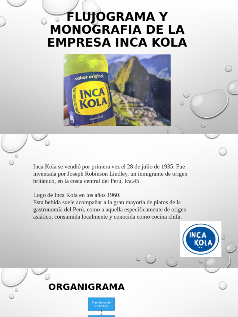 Flujograma y Monografia de La Empresa Inca Kola | PDF