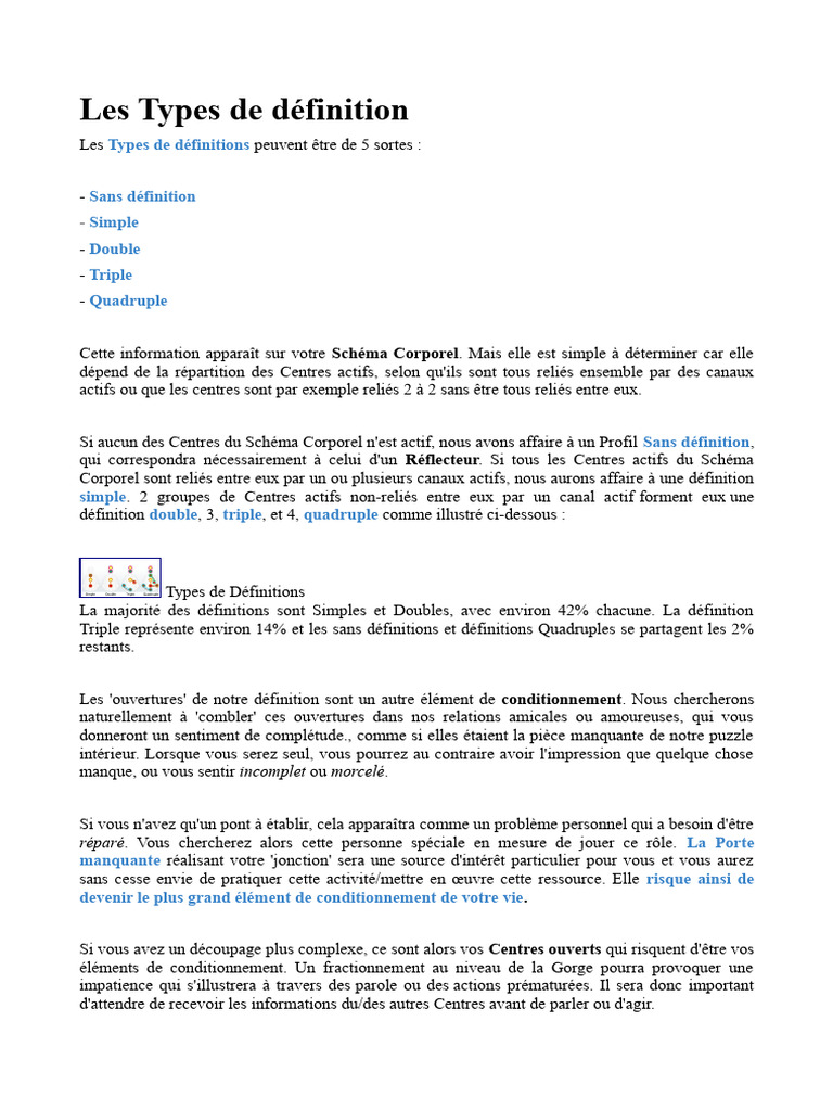 Types de Definition Et Cles Genetiques | PDF | Génétique