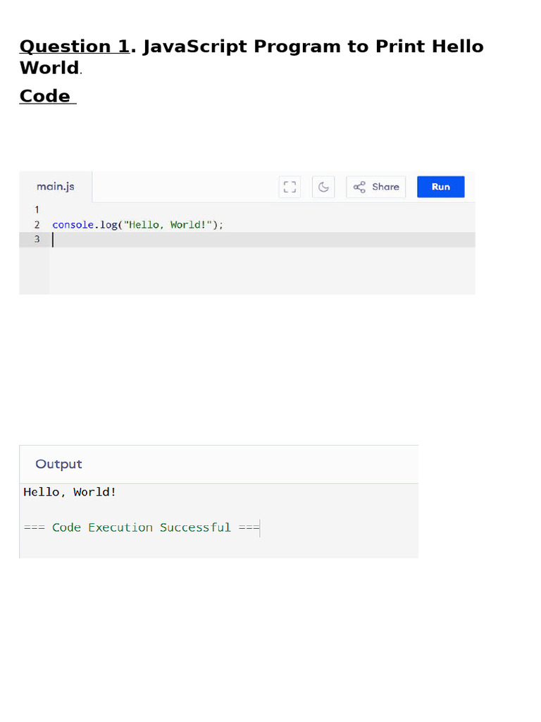 JavaScript Programming Examples and Codes | PDF | Java Script | Web ...