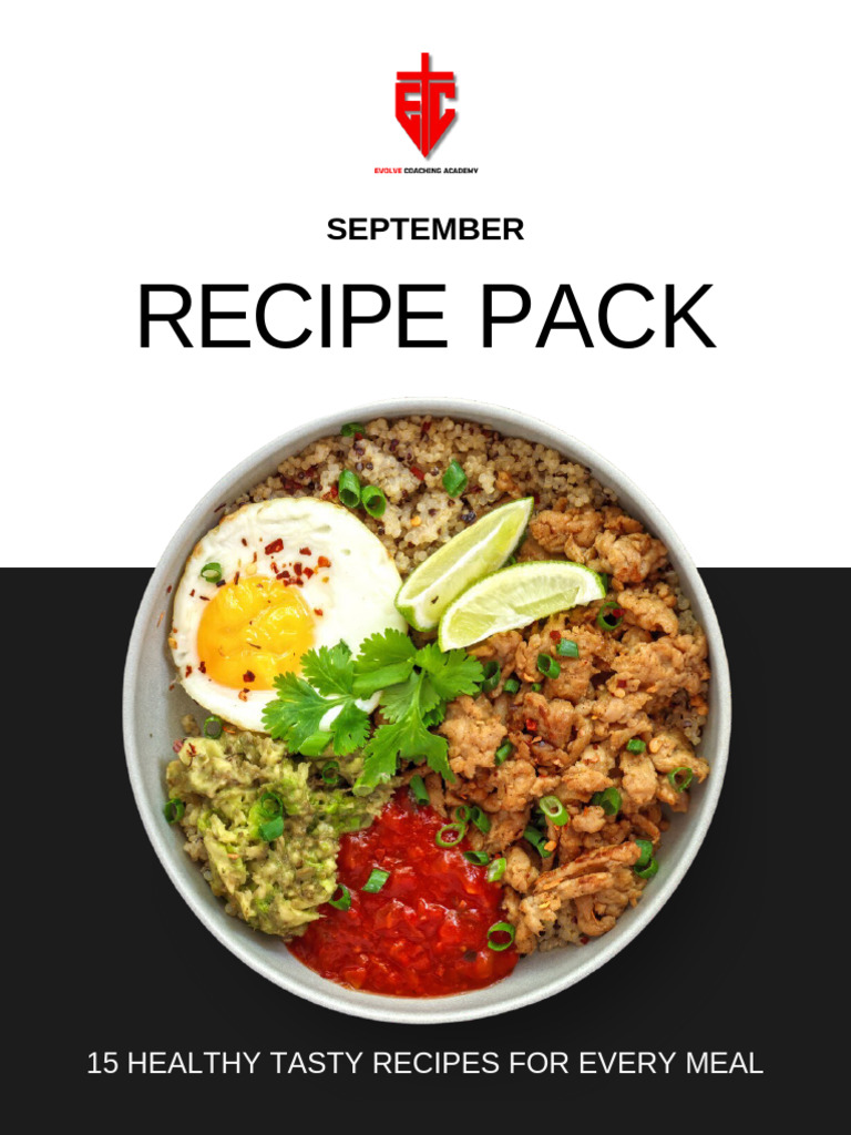 September Healthy Recipe Pack | PDF | Pesto | Sauce